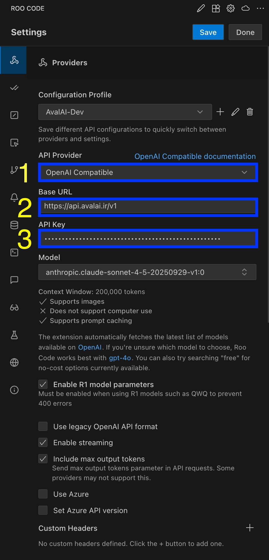 نحوه استفاده از API پلتفرم AvalAI در افزونه visual studio code (vscode)